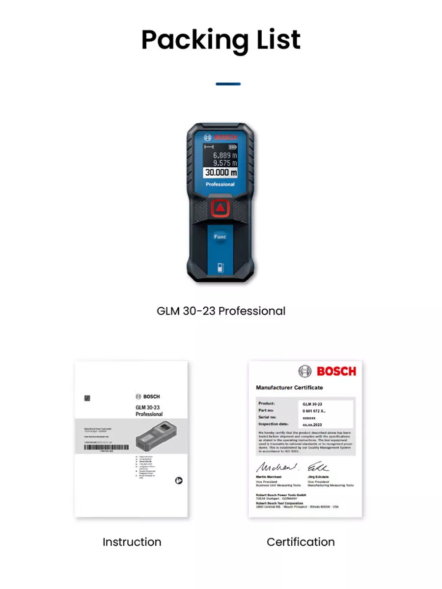 Bosch GLM 30 23 0 601 072 XK0 Bosch 220940139 3 743 Wildberries