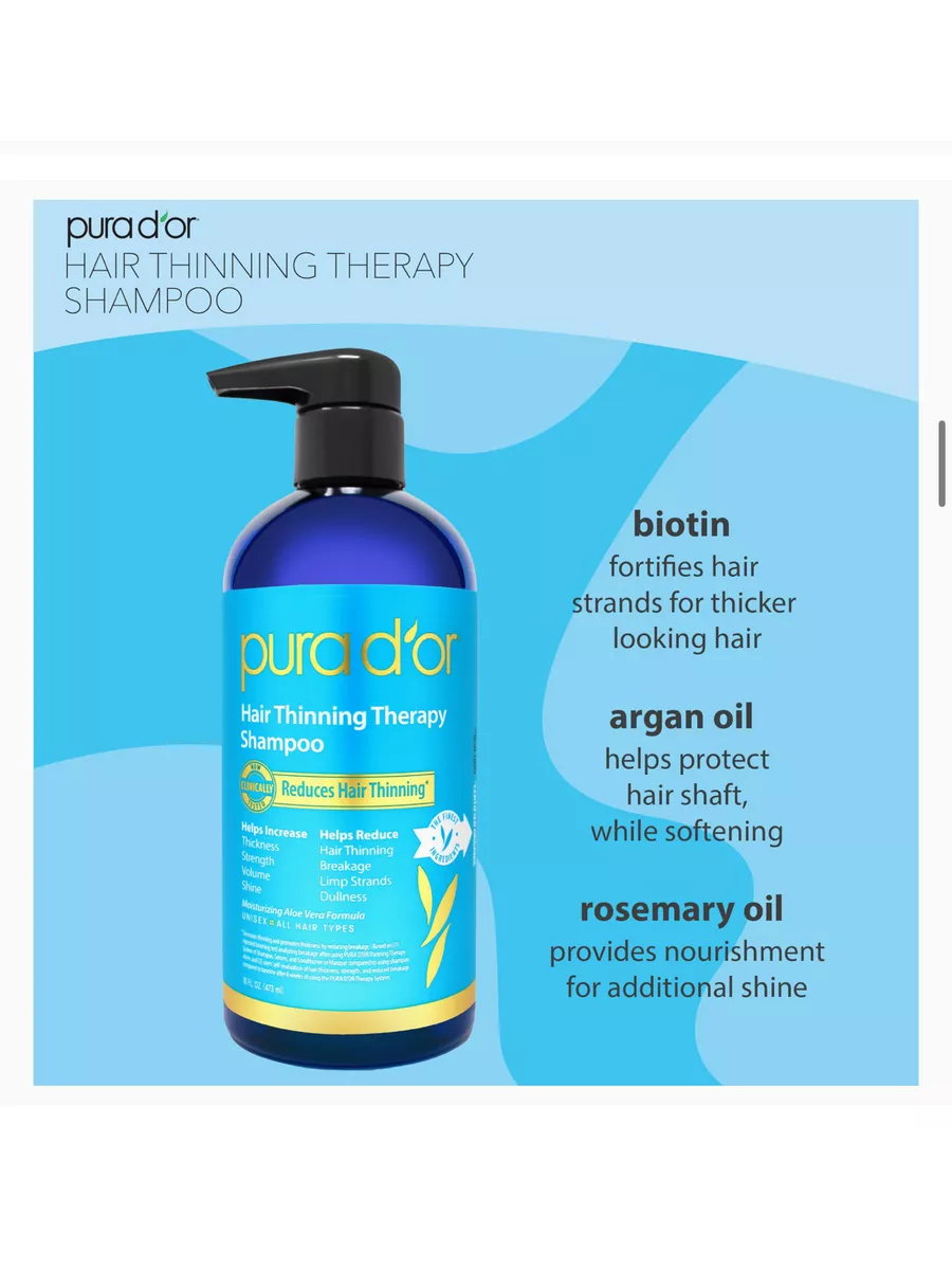 Hair Thinning Therapy Biotin Shampoo PURA D OR 4 049 Wildberries 240129348